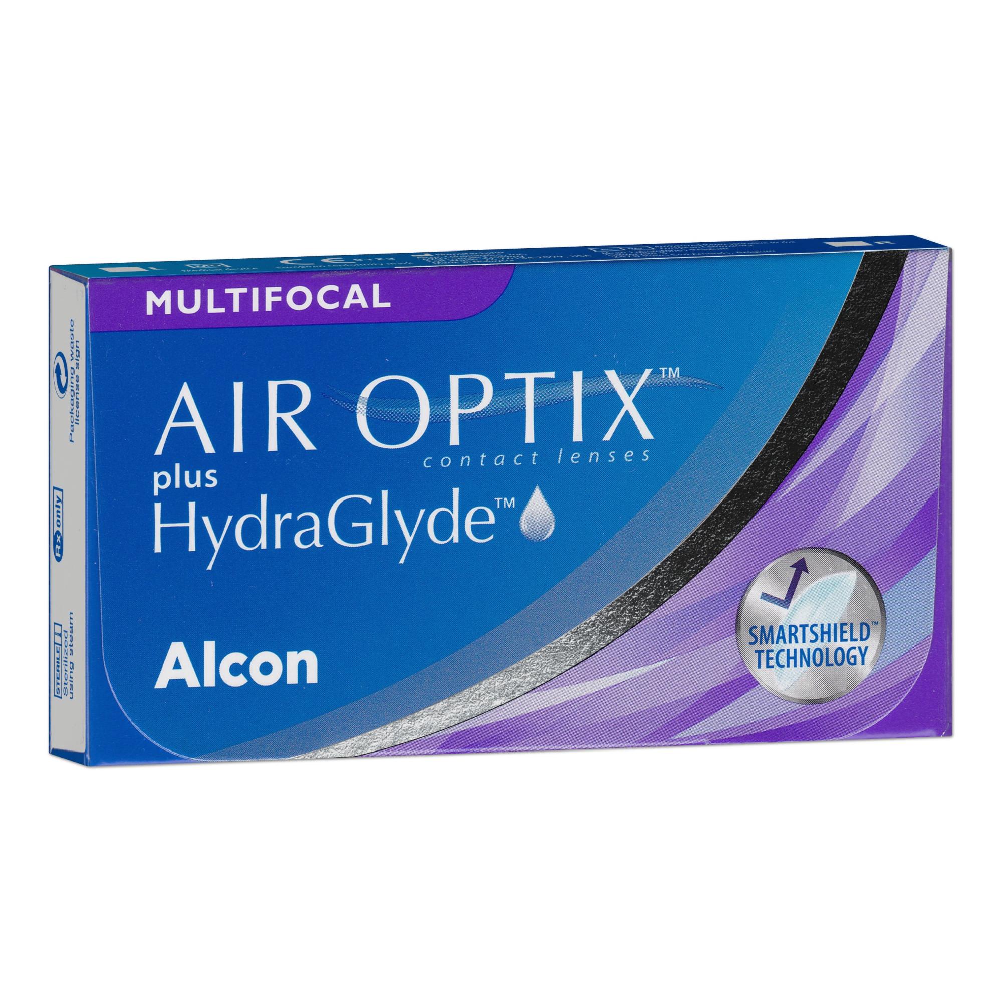 AIR OPTIX plus HydraGlyde Multifocal 3er-Pack Addition LO(MAX ADD+1,25)